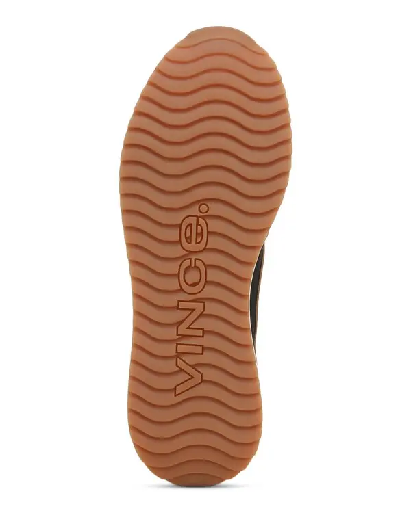 Vince Santa Monica Running Sneakers - Black/saddle