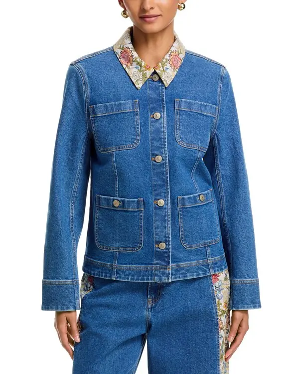 Cinq À Sept Dalton Jean Jacket In Saphire