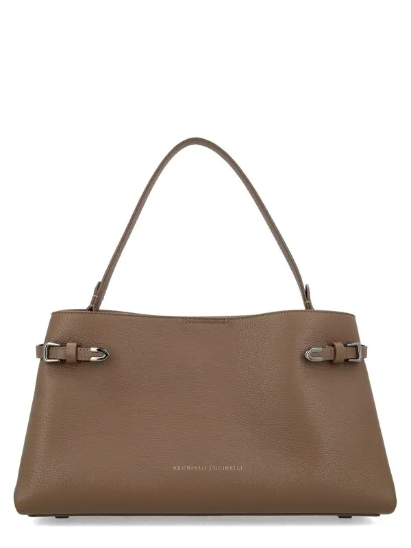 Brunello Cucinelli Borsa In Pelle Granata