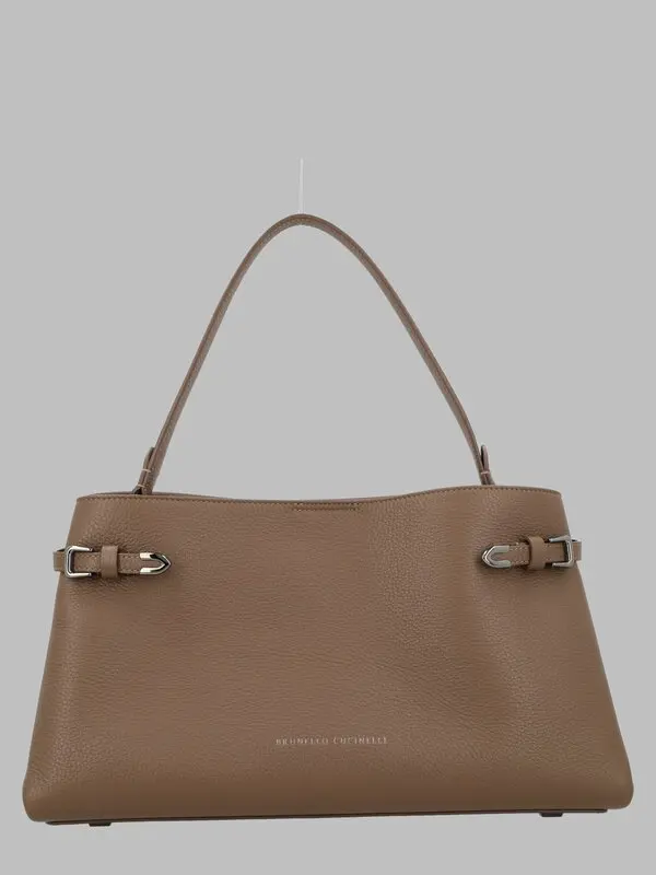 Brunello Cucinelli Borsa In Pelle Granata