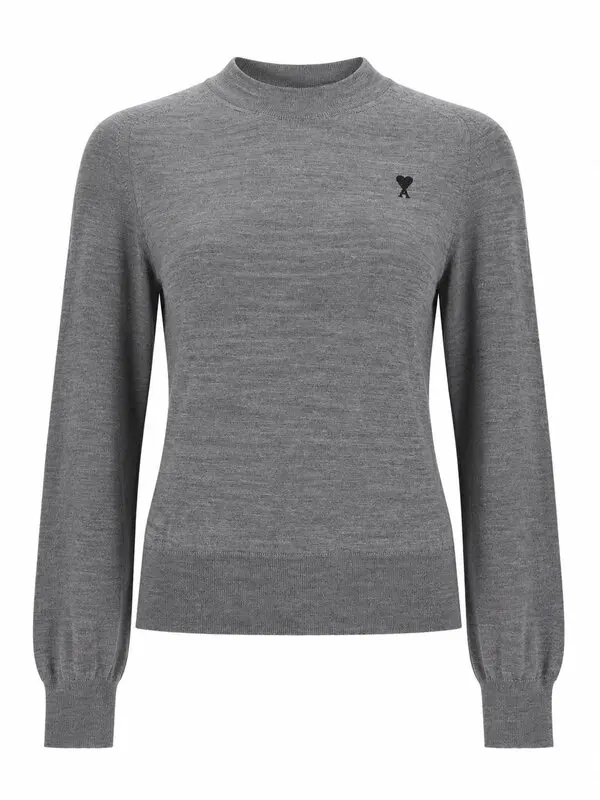 AMI Paris Maglia Con Logo Knit Top