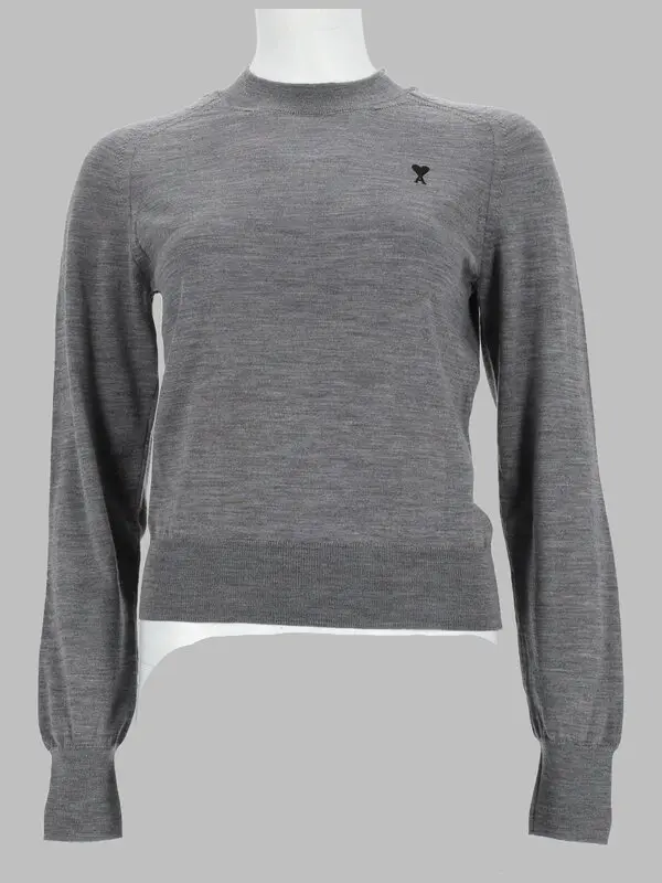 AMI Paris Maglia Con Logo Knit Top
