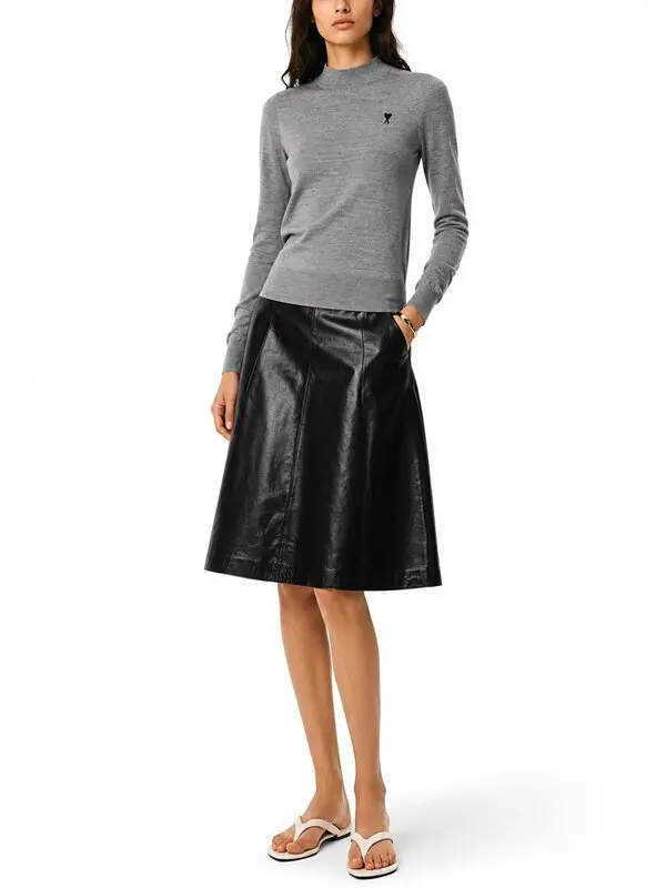 AMI Paris Maglia Con Logo Knit Top