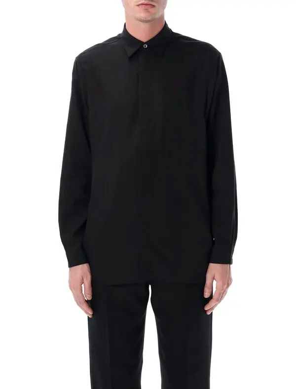 LARDINI Oversized Minimalist Shirt Size - Black