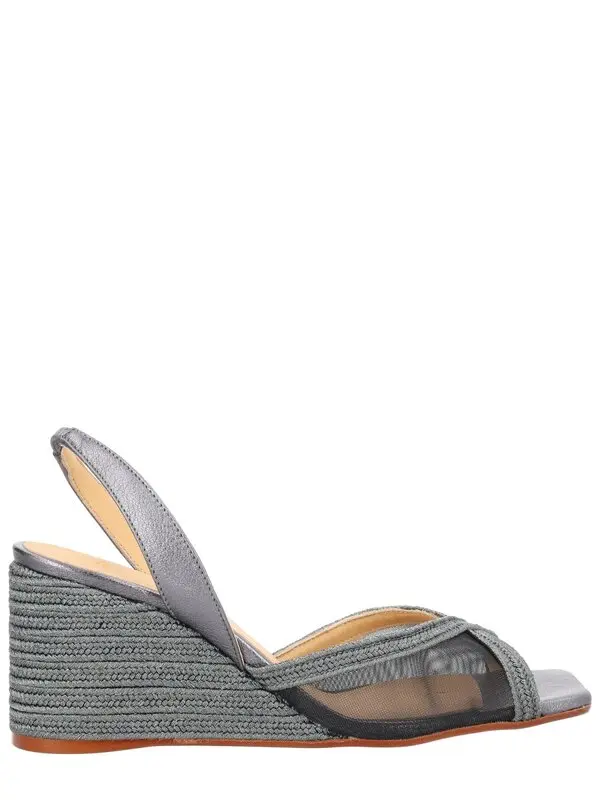 CastaÑer Wedge Espadrille "bettand - Silver