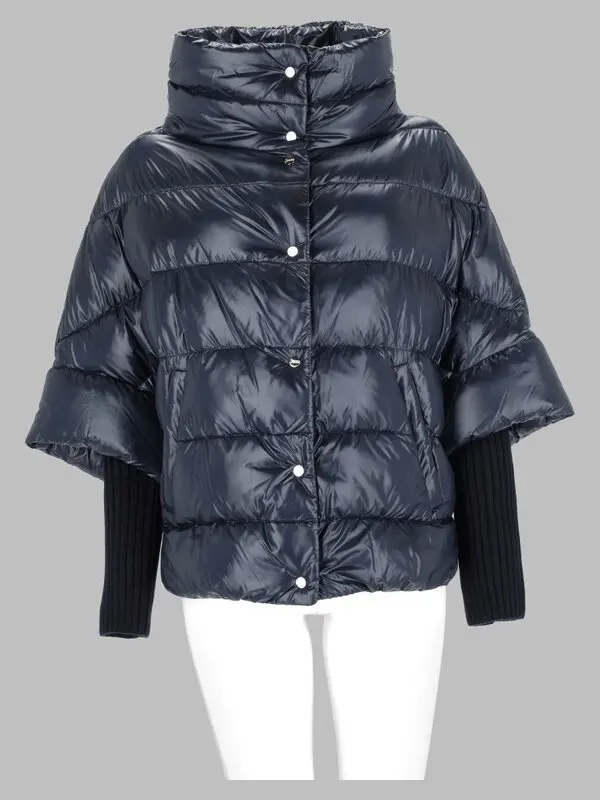Herno Long Quilted Puffer Coat - Blue