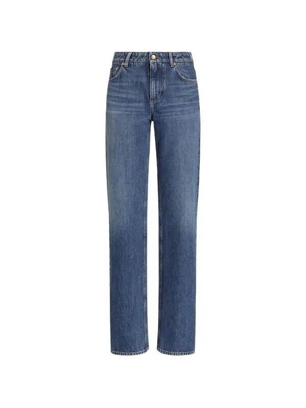 Dolce & Gabbana Regular Fit Jeans With Button And Zip Fastening - Blu