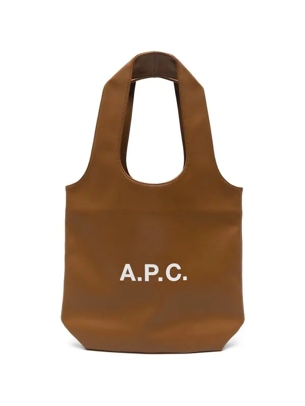 A.p.c. Logo Tote Bag - Marrone