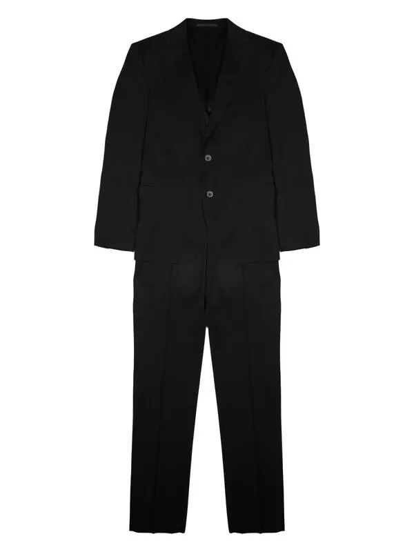 COLAMARINO Tailored Wool Suit With Monoplethe Jacket - Black