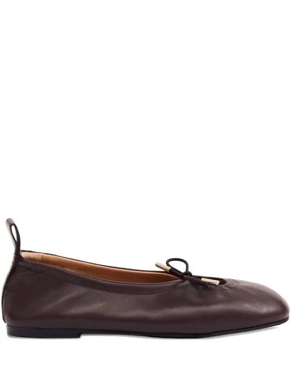 ALOHAS Unlined Drawstring Ankle Boots With Flexible Soles - Marrone
