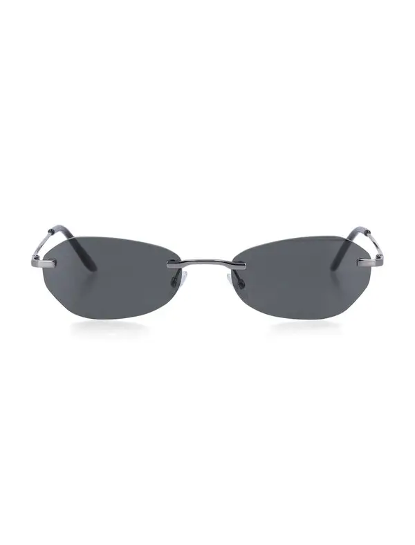 Our Legacy Mini Oval Frame Sunglasses - Trinity Black
