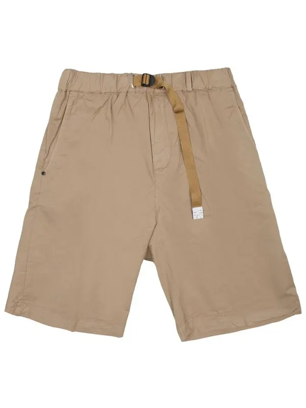 WHITE SAND Tailored Belted Shorts - Brown