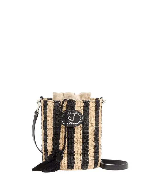 Valentino Garavani Raffia Bucket Handbag