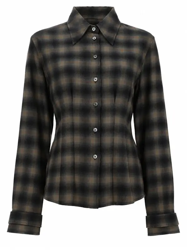 Our Legacy Fitted Plaid Button-front Shirt - Multicolour