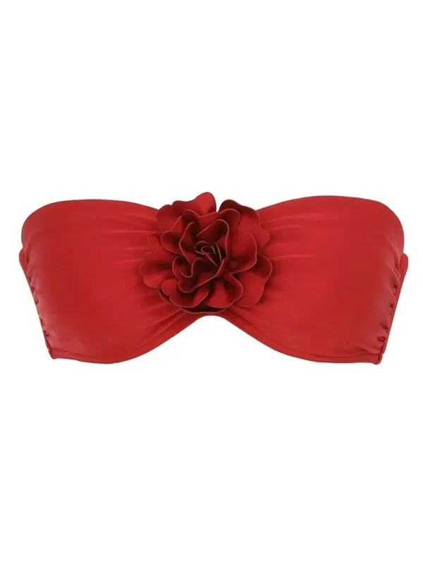 Zimmermann Mini Fiore Cascadian Bikini Top - Red