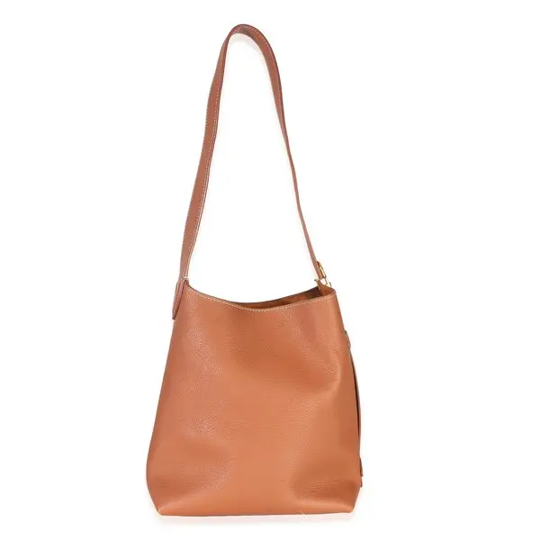 LOUIS VUITTON Grained Calfskin Hobo Pm Shoulder Bag - Brown
