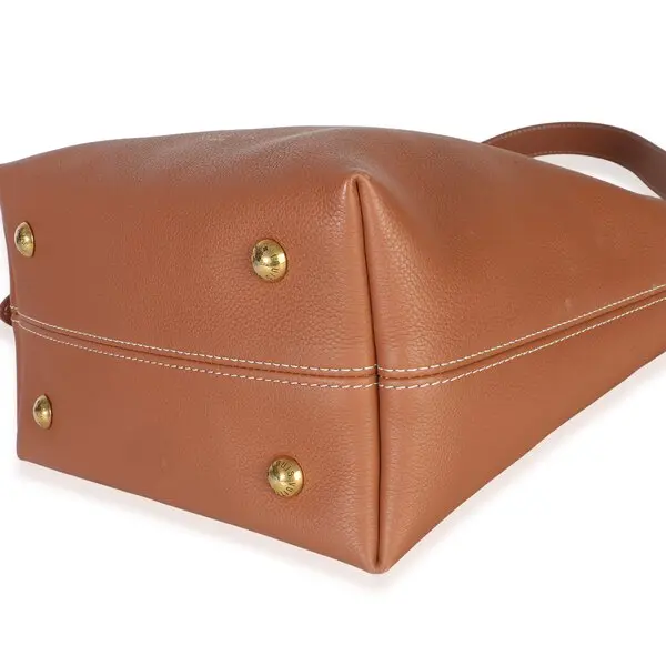 LOUIS VUITTON Grained Calfskin Hobo Pm Shoulder Bag - Brown
