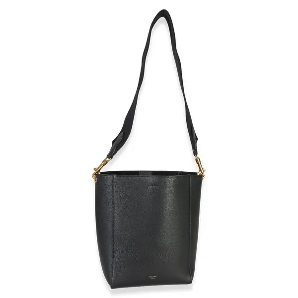 Celine Soft Grained Calfskin Sangle Bucket Bag