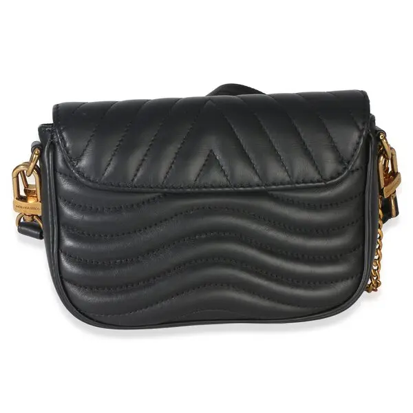 LOUIS VUITTON Calfskin New Wave Multi Pochette Crossbody Bag - Black