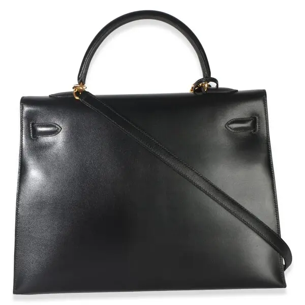 Hermès Box Sellier Kelly 35 Handbag - Black