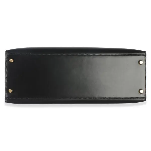 Hermès Box Sellier Kelly 35 Handbag - Black