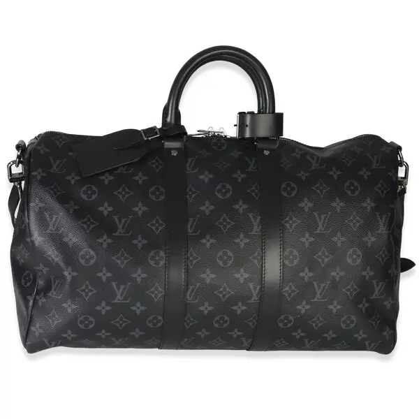 LOUIS VUITTON Monogram Eclipse Keepall Bandouliere 45