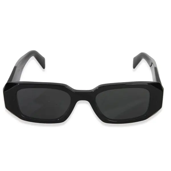 Prada Acetate Square Frame Sunglasses - Black