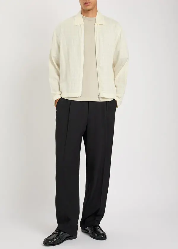 MKI MIYUKI ZOKU Rider Checked-weave Cotton Overshirt