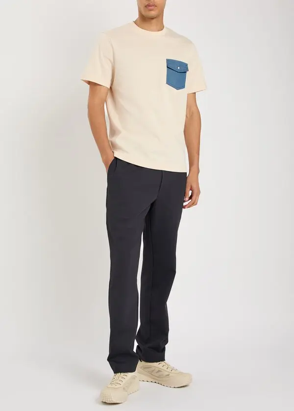 Moncler Patch-pocket Cotton T-shirt - Multicoloured 1