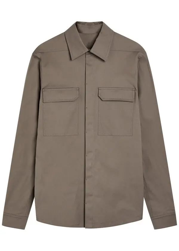 Rick Owens Camicia Stretch-cotton Work Shirt