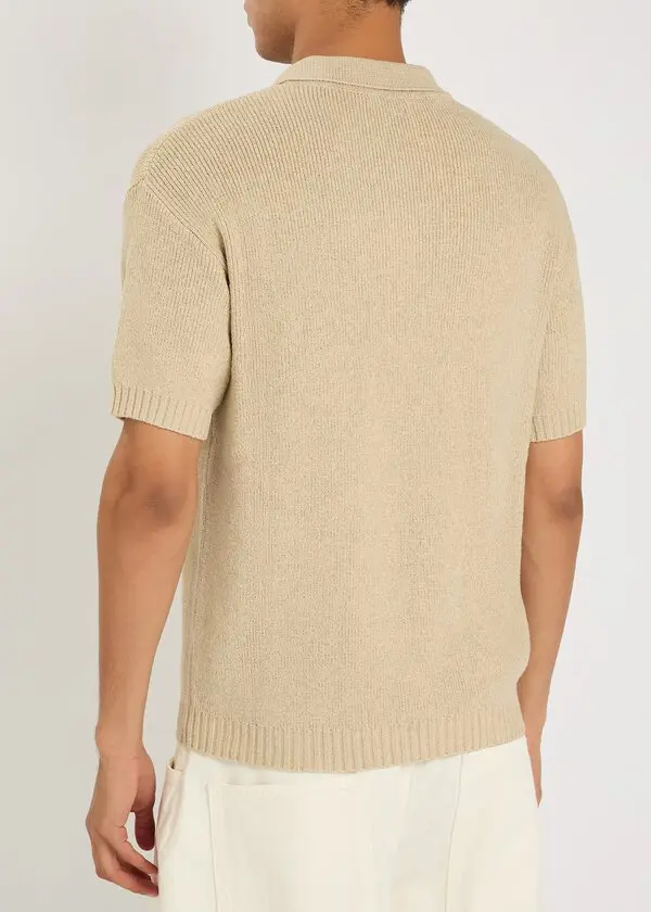 RAITH Sorelle Ribbed Knit Polo Shirt