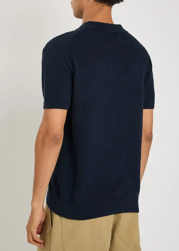 RAITH Rapha Textured-knit Polo Shirt
