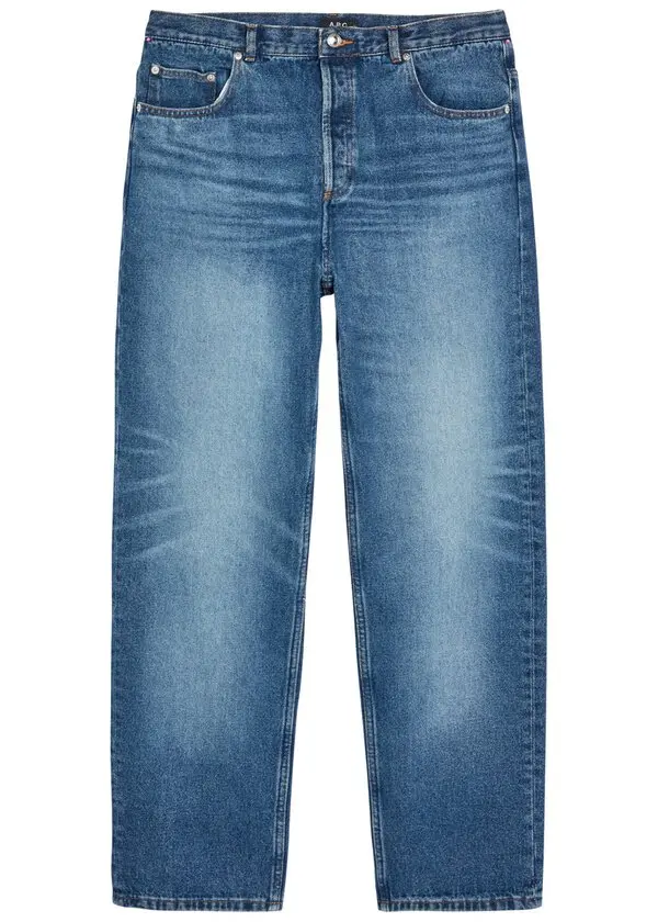 A.p.c. Fairfax Washed Straight-leg Jeans
