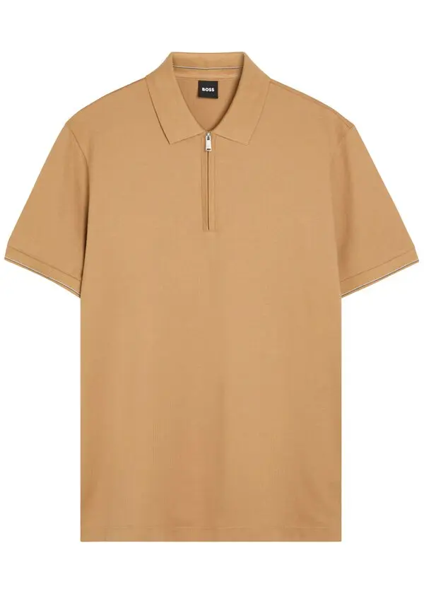 BOSS Close-knit Cotton Polo Shirt
