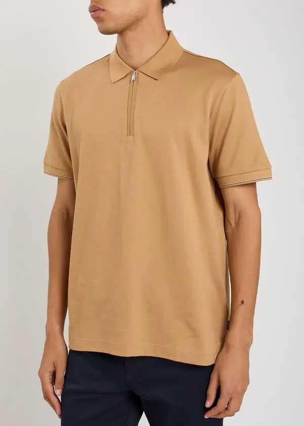 BOSS Close-knit Cotton Polo Shirt