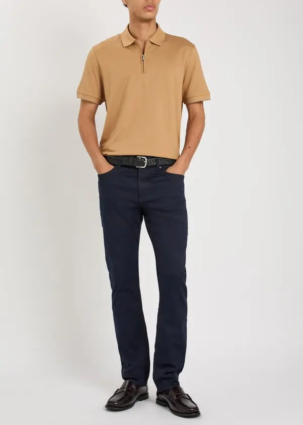 BOSS Close-knit Cotton Polo Shirt