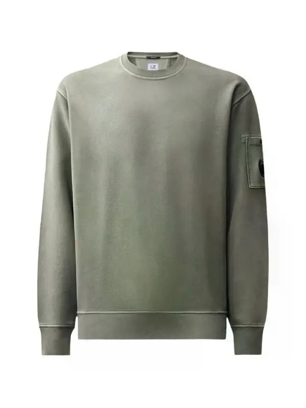 C.P. COMPANY Lens Detail Crewneck Sweatshirt - Green