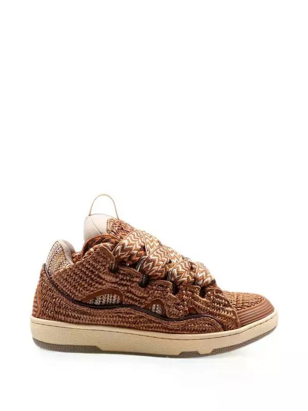 LANVIN Curb Lace-up Sneakers