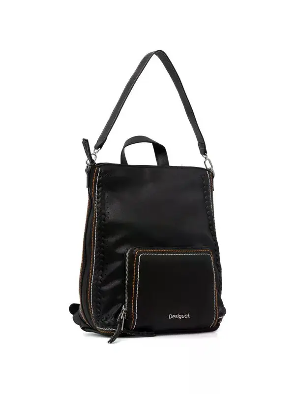 Desigual Contrast-stitch Braided-trim Backpack