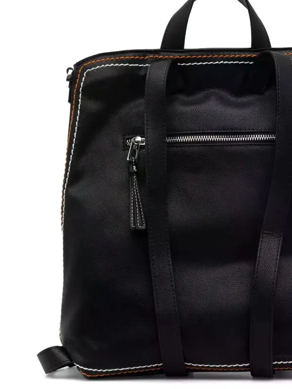 Desigual Contrast-stitch Braided-trim Backpack