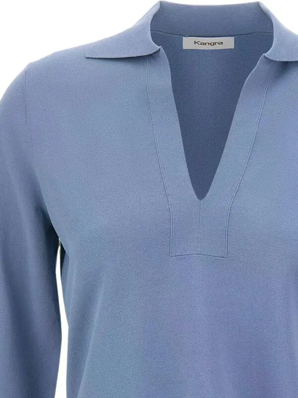 KANGRA V-neck Slit-sleeve T-shirt