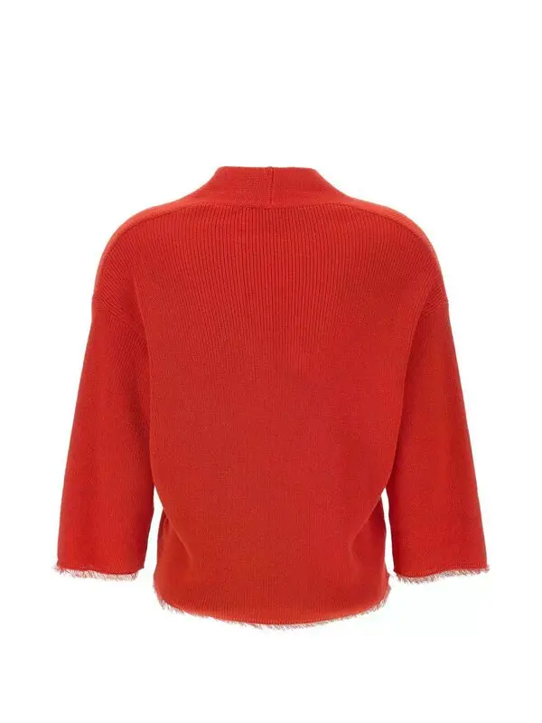 KANGRA Ribbed Fringed-hem Cardigan