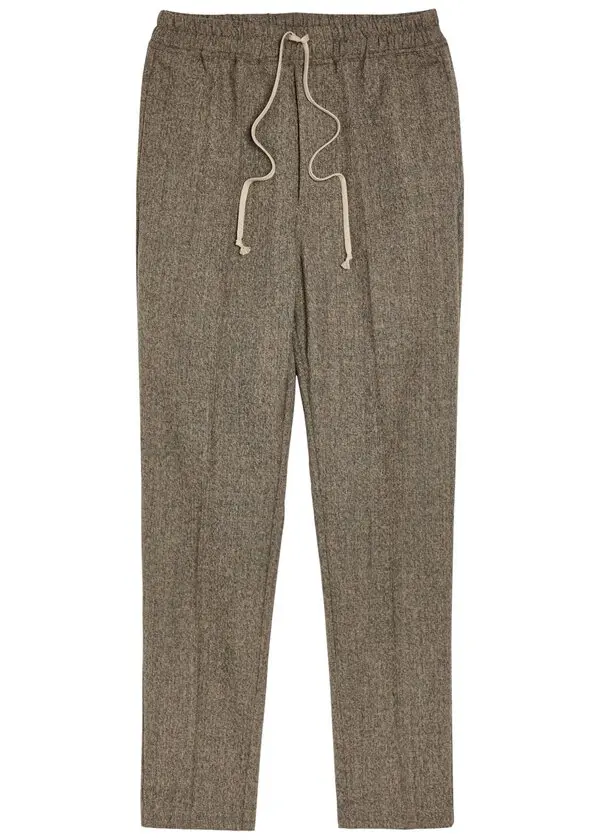 Rick Owens Slim-leg Wool Sweatpants