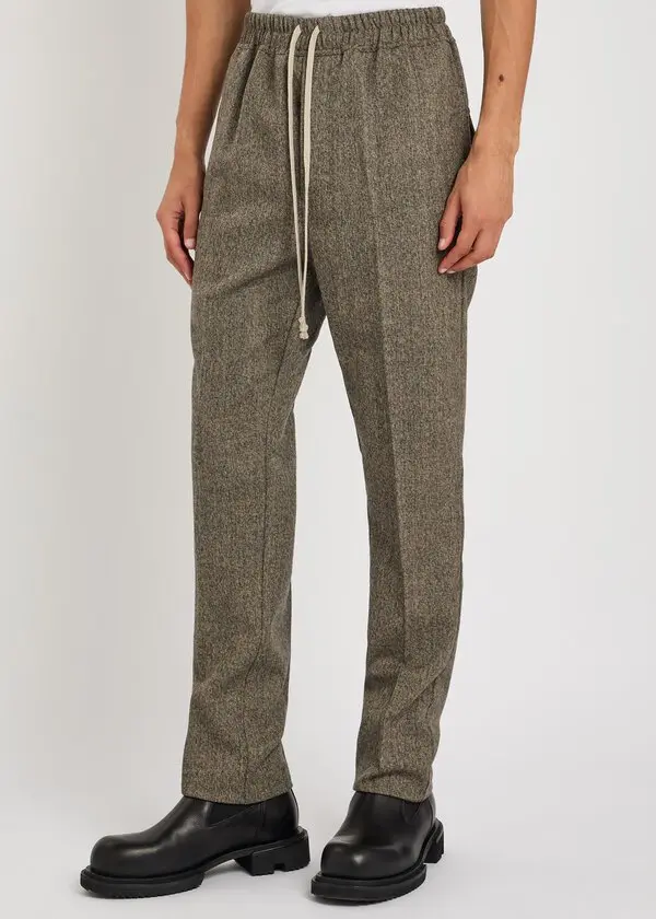 Rick Owens Slim-leg Wool Sweatpants