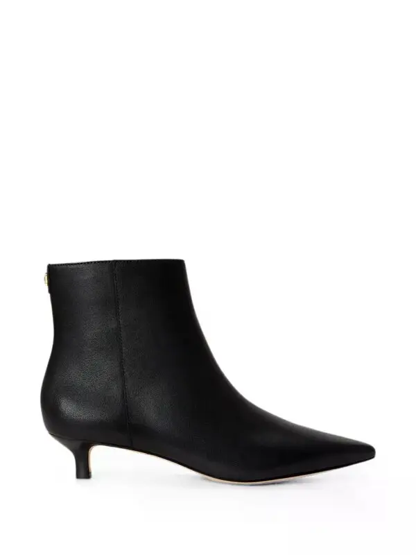 Ralph Lauren Francesca Pointed-toe Ankle Boots - Black