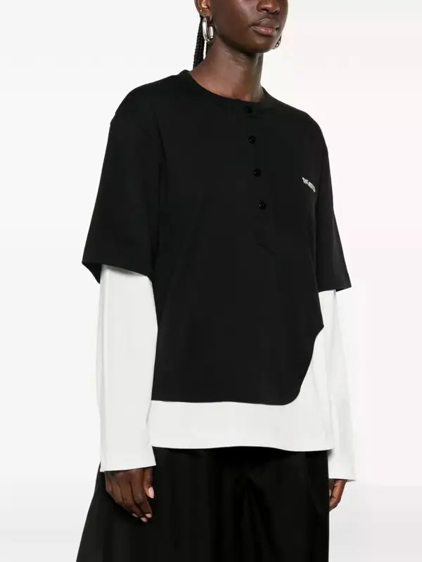 Attico Double-layered Asymmetric T-shirt