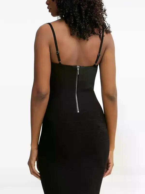 Guess Cowl-neck Bandage Mini Dress - Black