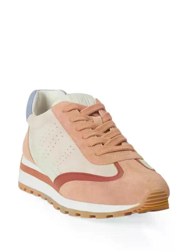 Ralph Lauren Perforated Leather Sneakers