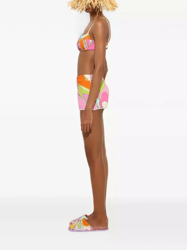 Emilio Pucci Orchidee-print Cotton Terry Shorts