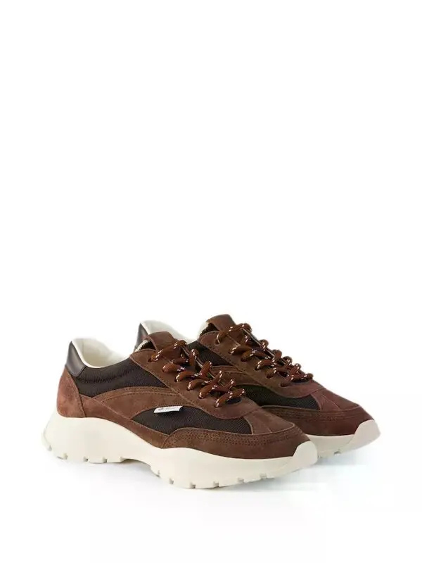 Prada Panelled Lace-up Sneakers